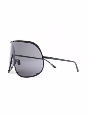 Rick Owens Oversized Shield-frame Sunglasses - Black