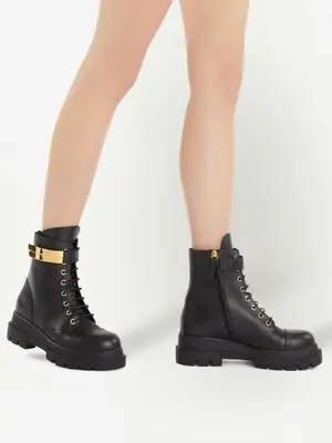 GIUSEPPE ZANOTTI Alexa Logo Plate Boots