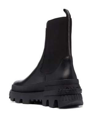 Moncler Leather Chelsea Boots