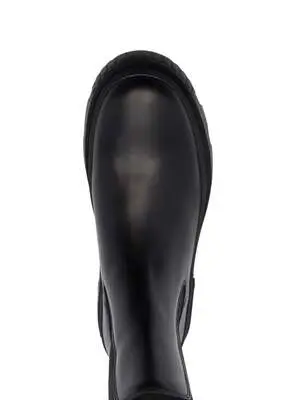 Moncler Leather Chelsea Boots
