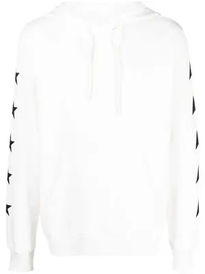 GOLDEN GOOSE Golden Goose Star-Print Pullover Hoodie White