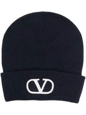 Valentino Garavani Vlogo Signature Beanie - Blue