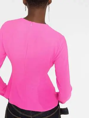 Attico Zelda Tie-front Blouse