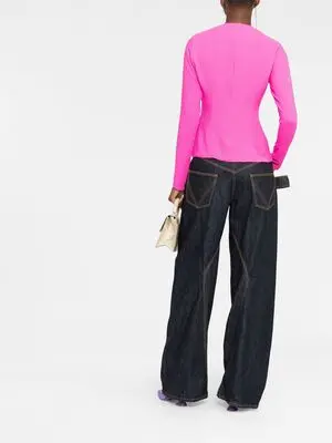 Attico Zelda Tie-front Blouse