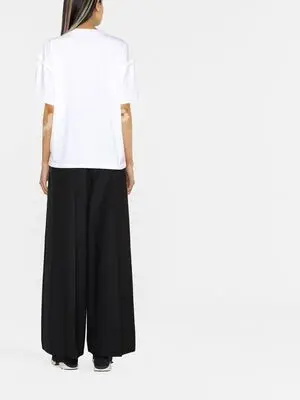 Stella McCartney Sequin-embellished Logo T-shirt - White