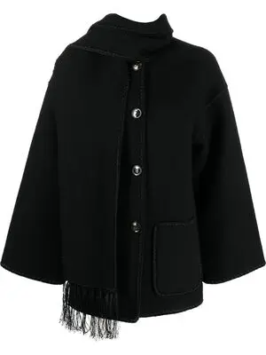 TOTEME Embroidered Scarf Jacket - Black