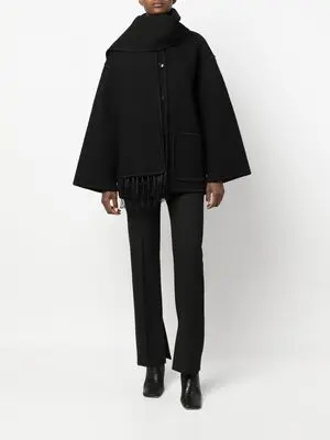 TOTEME Embroidered Scarf Jacket - Black