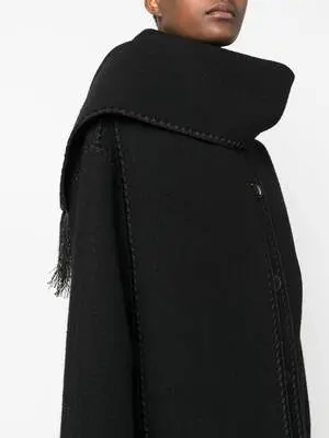 TOTEME Embroidered Scarf Jacket - Black