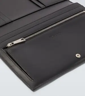 Bottega Veneta Intreccio Leather Wallet - Black