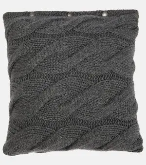 Brunello Cucinelli Cable-knit Cashmere Cushion