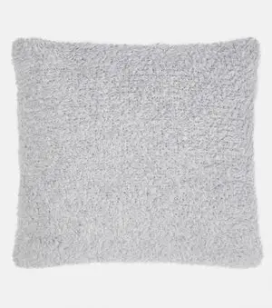 Brunello Cucinelli Monili Cashmere-blend Bouclé Cushion - Grey