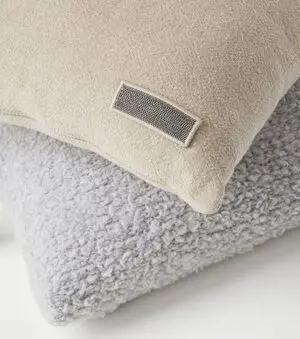 Brunello Cucinelli Monili Cashmere-blend Bouclé Cushion