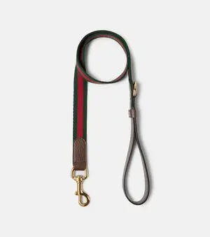 Gucci Web Stripe L Dog Leash - Multicoloured