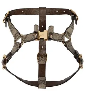Gucci Gg Supreme S/m Dog Harness - Multicoloured