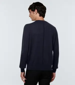 THE ROW Benji Cashmere Sweater - Blue