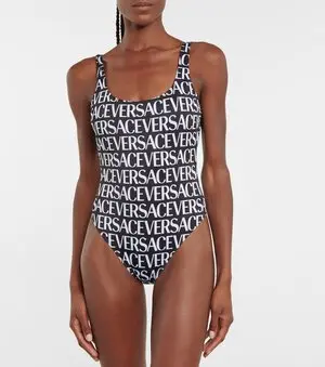 Versace Logo One-piece Swimsuit