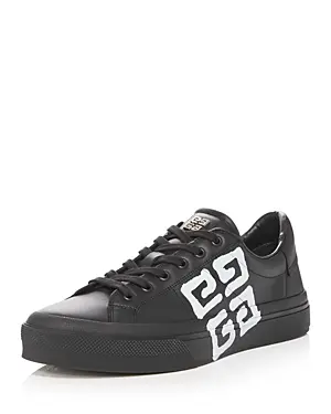 Givenchy Givenchy Men's City Sport Logo Graphic Lace Up Sneakers Black/white