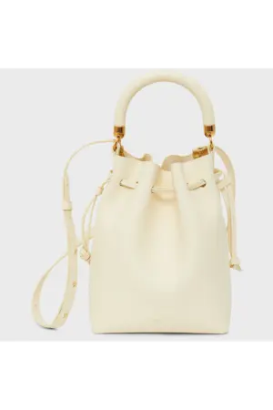 MANSUR GAVRIEL Movimento Mini Bucket Crema