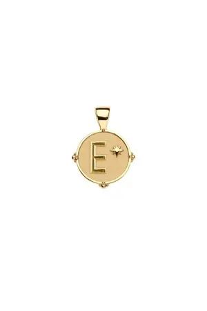 JANE WIN Jw Letter Coin Pendant - Gold