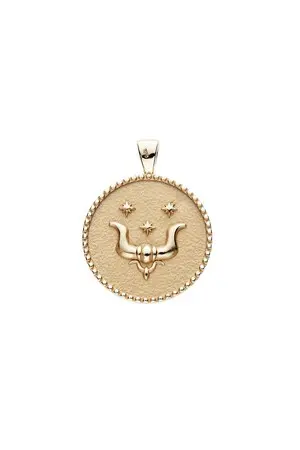 JANE WIN Taurus Zodiac Pendant - Gold