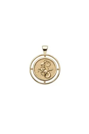JANE WIN Capricorn Zodiac Pendant - Gold