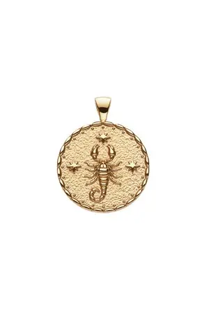 JANE WIN Scorpio Zodiac Pendant - Gold