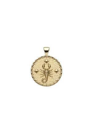 JANE WIN Scorpio Zodiac Pendant - Gold