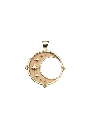 JANE WIN Forever Moon And Back Pendant Coin - Gold