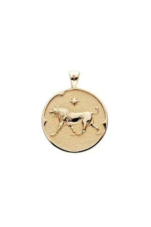 JANE WIN Leo Zodiac Pendant - Gold