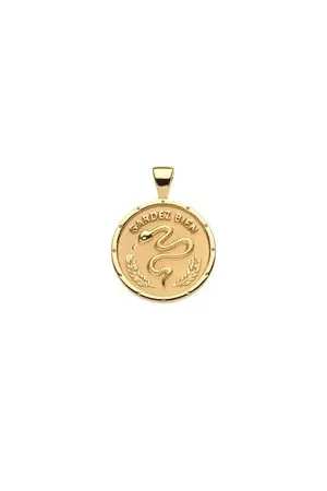 JANE WIN Protect Jw Small Pendant Coin - Gold