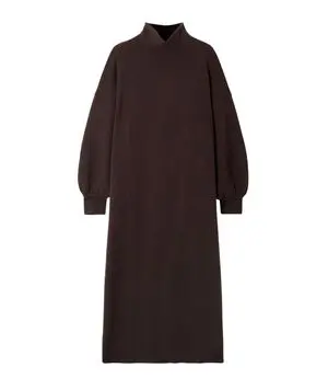 ALLUDE Wool And Cashmere-blend Turtleneck Maxi Dress