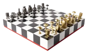 L'Objet Haas Brothers Stone Chess Set - White