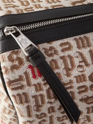 Moncler 8 Palm Angels Leather-trimmed Logo-jacquard Weekend Bag