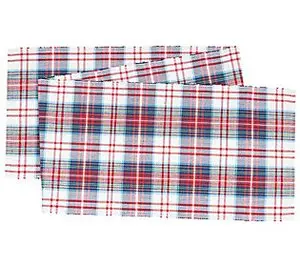 VALERIE PARR HILL 13' X 72' Morris Plaid Table Runner Valerie - One-color