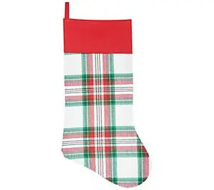 VALERIE PARR HILL Carter Christmas Plaid Stocking Valerie - One-color