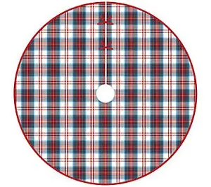 VALERIE PARR HILL 54' Morris Plaid Tree Skirt Valerie - One-color