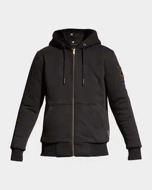 Moose Knuckles Linden Bunny Zip Hoodie - Blk Wblk Faux