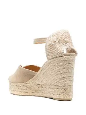CastaÑer 110mm Bianca Wedge Espadrilles - Neutrals