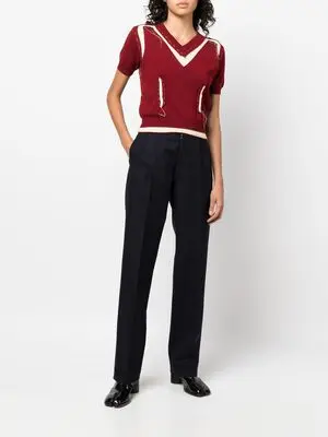 MAISON MARGIELA Herringbone Wool Trousers