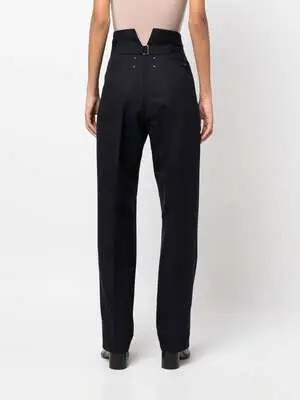 MAISON MARGIELA Herringbone Wool Trousers