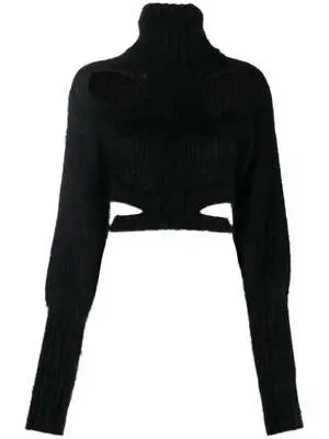 ANDREĀDAMO Cut-out Design Cropped Top