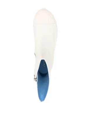 Camper Traktori Leather Ankle Boots - White