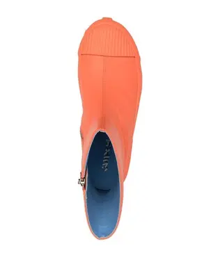 Camper Traktori Leather Ankle Boots - Orange