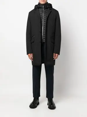 MOORER Redon-pum Coat - Black