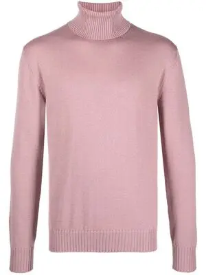 BALLANTYNE Ballantyne Roll-Neck Wool Jumper Pink