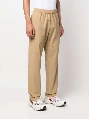 MSGM Logo-print Trousers - Neutrals