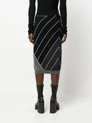 Stella McCartney Knitted Geometric Skirt