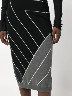 Stella McCartney Knitted Geometric Skirt