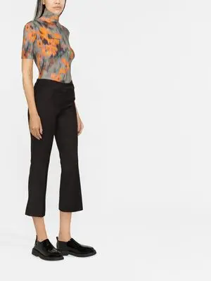BLANCA VITA Portula Pintuck-detail Cropped Trousers