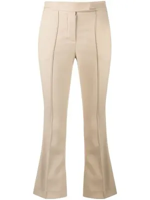 BLANCA VITA Portula Pintuck-detail Trousers - Neutrals